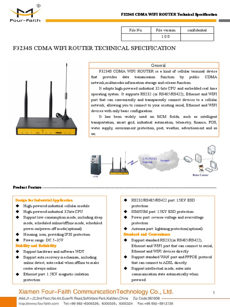 f3234s Cdma Wifi Router Technical Specification | PDF | Wi Fi | Data ...