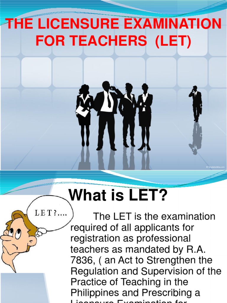 Let Orientation | PDF | Professional Certification | Licensure