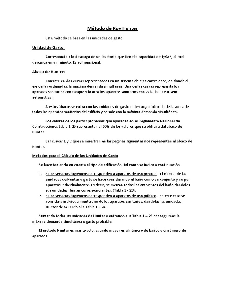 Metodo de Roy Hunter | PDF | Baño | Ducha