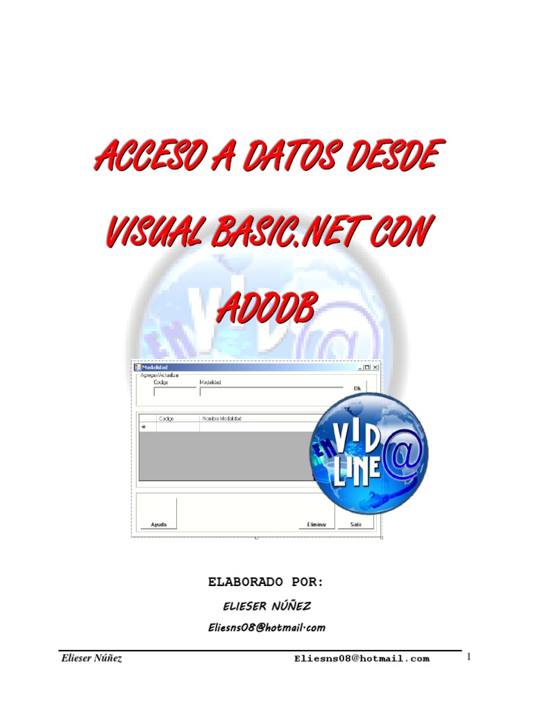 Bases de Datos y VB - Net Con ADODB | PDF | Point and Click | Tabla (base de datos)