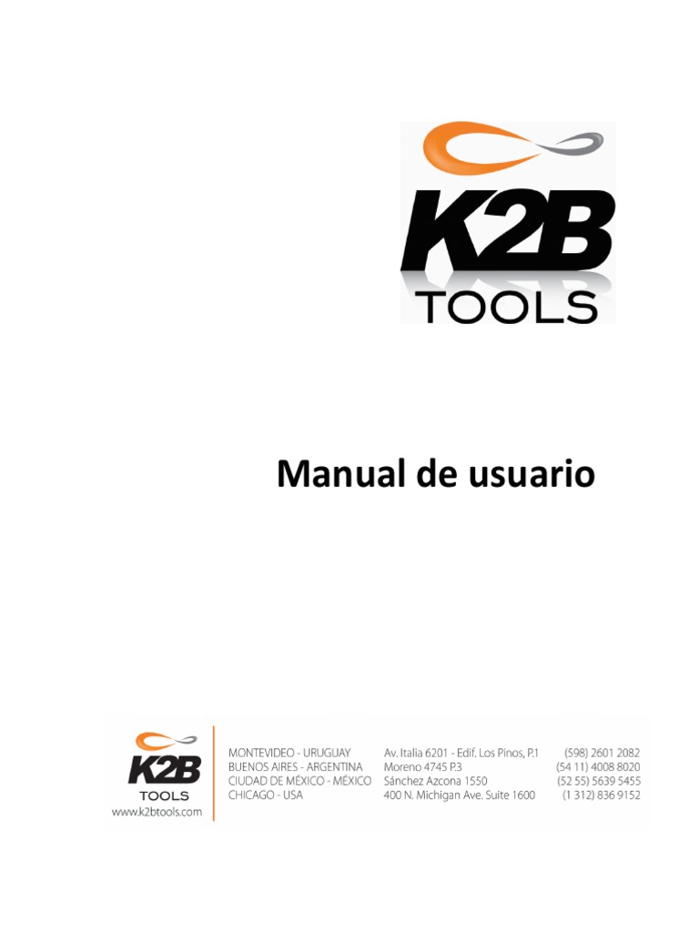 Manual K2BTools PDF | PDF | Tabla (base de datos) | Archivo de computadora