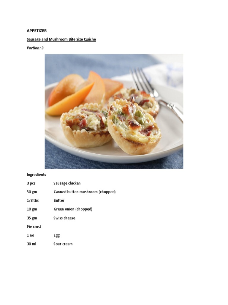 Appetizer: Portion: 3 | PDF