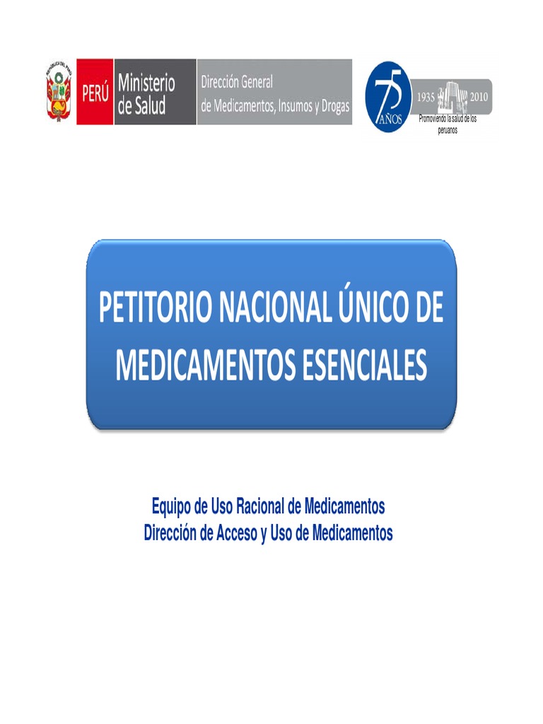 PNUME | Medicamentos con receta | Perú