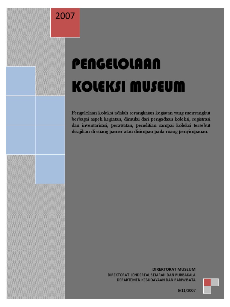 Pengelolaan Koleksi Museum | PDF