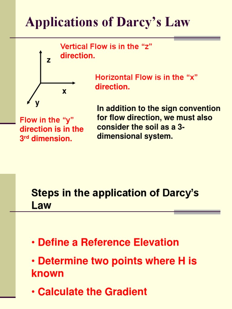 Lecture 16 Applications of Darcy's Law | PDF | Applied And ...