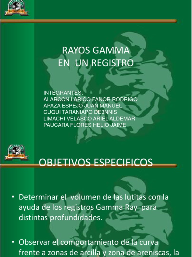 Presentacion de Rayos Gamma FINAL | PDF | Rayo gamma | Desintegración radioactiva