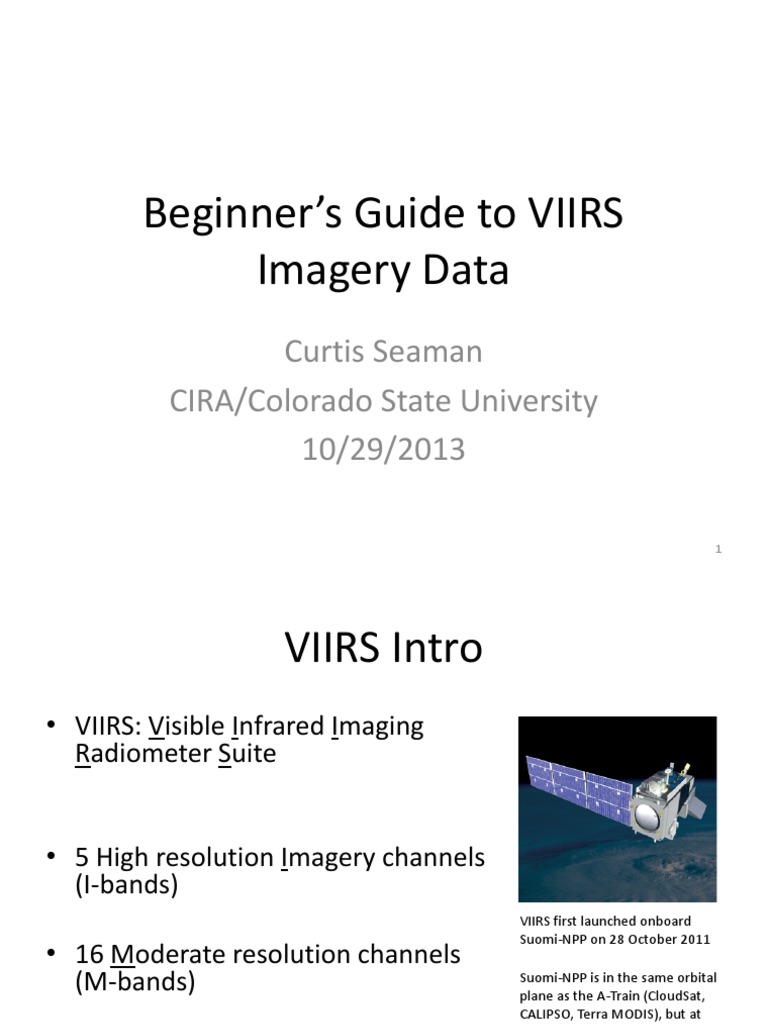 Beginner Guide To VIIRS Imagery Data | PDF | Array Data Structure | Moon