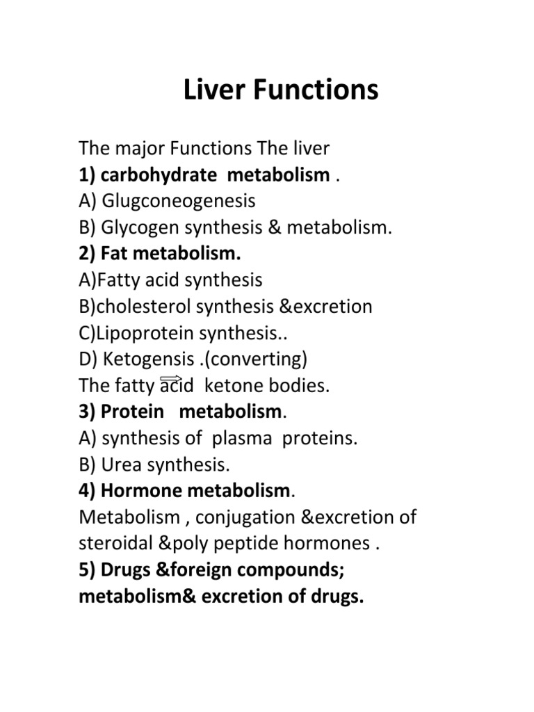 Liver Functions | PDF | Liver | Hepatitis