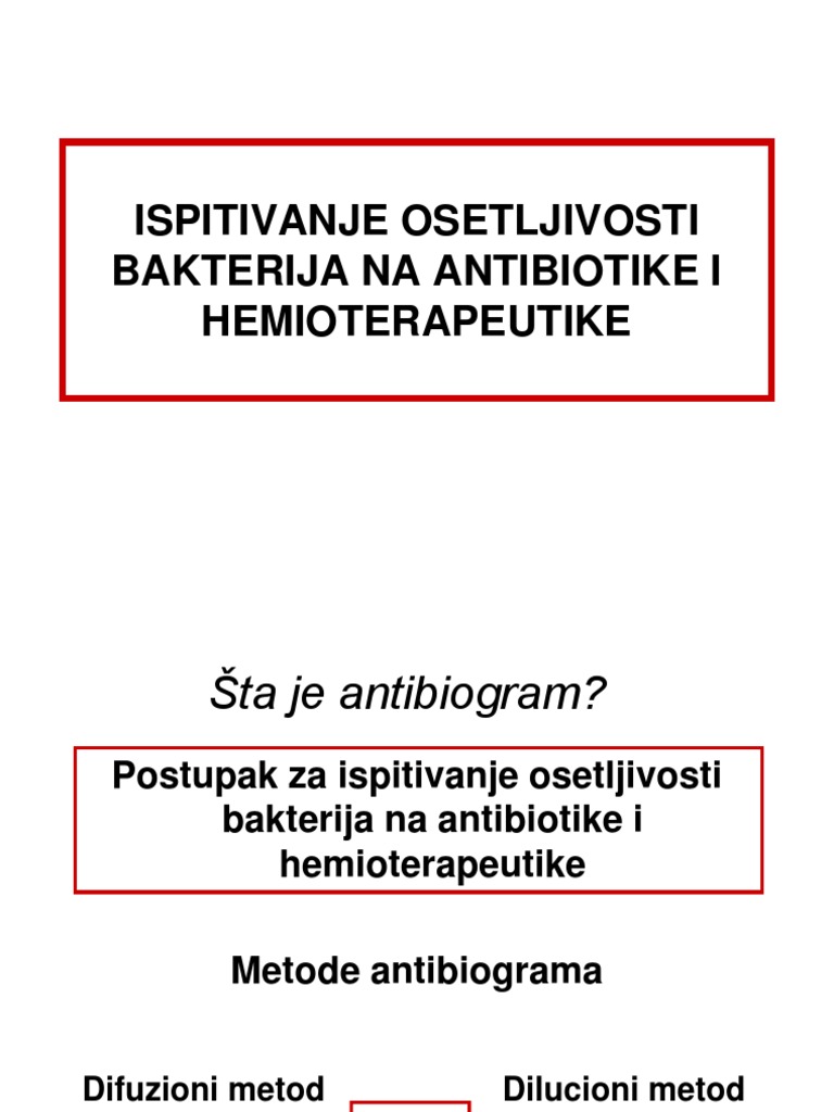 Vezba 4 - Antibiogram | PDF