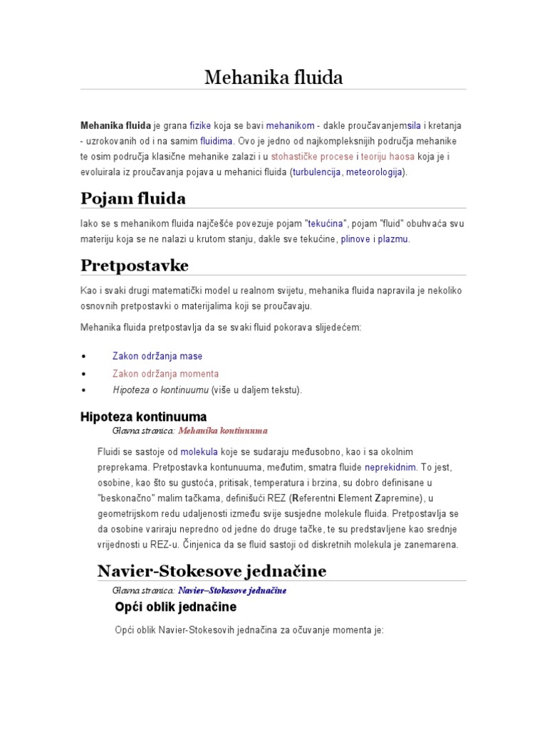 Mehanika Fluida | PDF