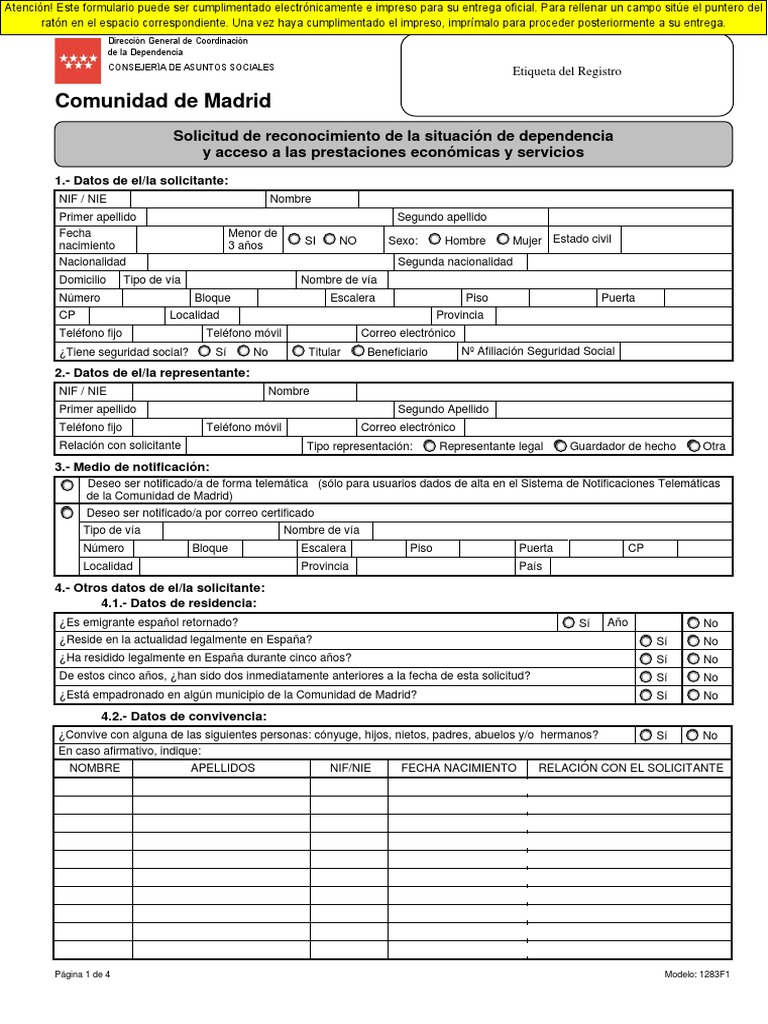 Solicitud Dependencia | PDF | Business