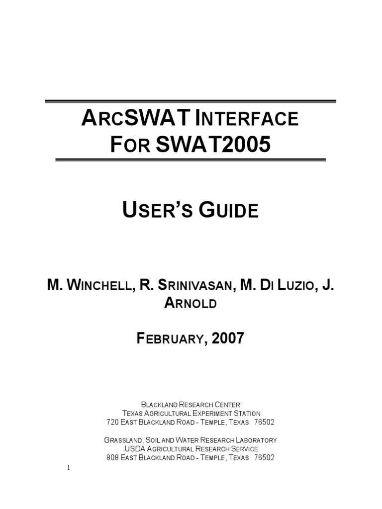 Arc Swat User Guide | PDF | Arc Gis | Databases