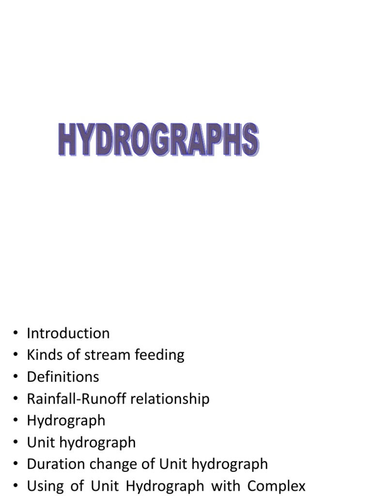 Hydro Graph | Download Free PDF | Drainage Basin | Discharge (Hydrology)