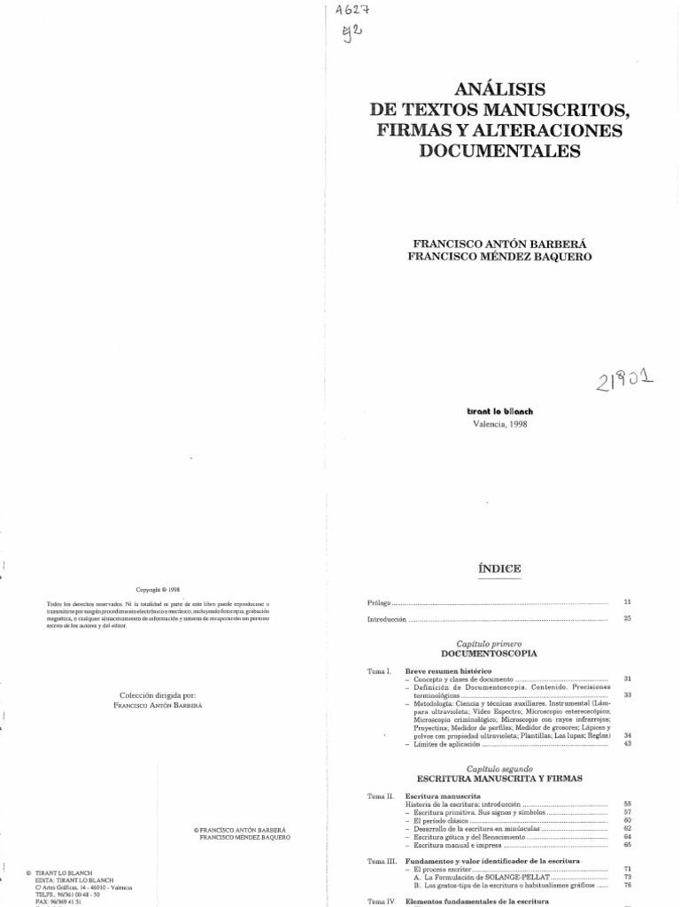 Análisis de Textos Manuscritos | PDF Análisis de Textos Manuscritos | PDF