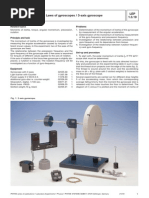 Gyroscope Lab Report: Inertia & Precession | PDF | Rotation Around A ...
