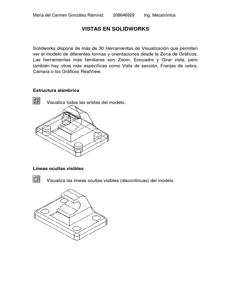 Vistas en Solidworks | PDF
