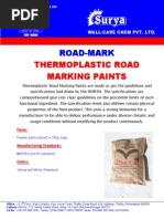 Method Statement For Road Marking | PDF | Thermoplastic | Paint