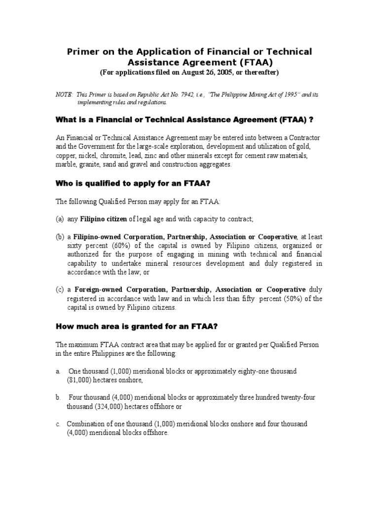 Primer Ftaa What is an Exploration Permit? An Exploration Permit (EP ...