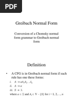 Greibach Normal Form Explained | PDF | Linguistics | Language Mechanics