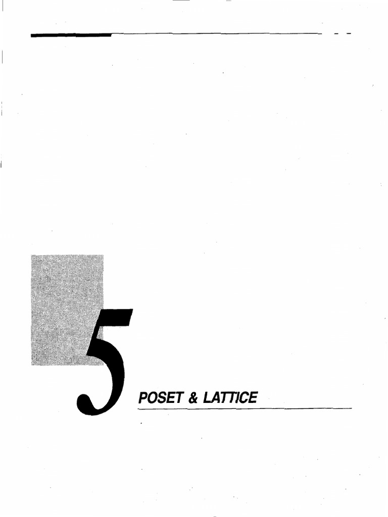 Bab5 Poset&Lattice | PDF