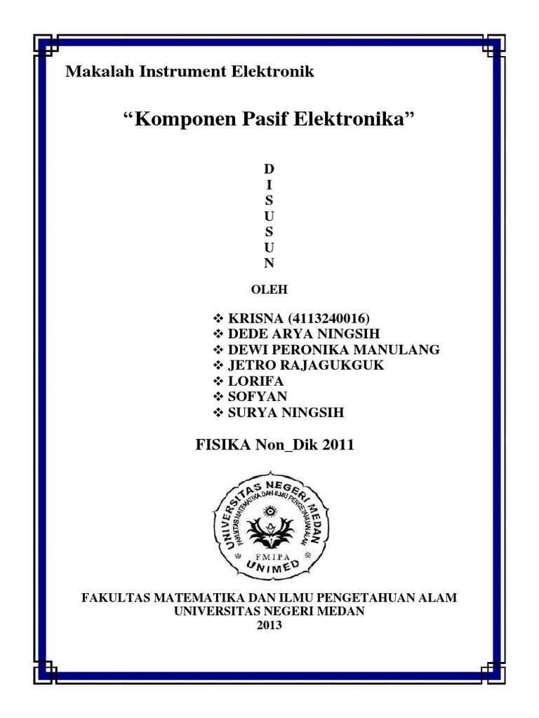 Kelompok 2 - Makalah Komponen Pasif (DIODA) | PDF