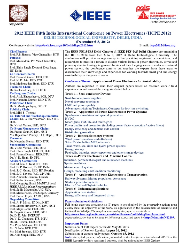 DTU | PDF | Electric Power System | Power Electronics