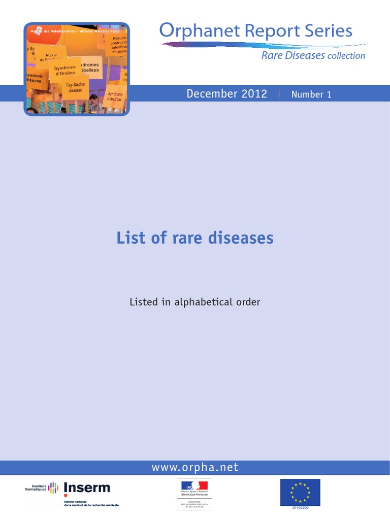 List of Rare Diseases in Alphabetical Order | PDF
