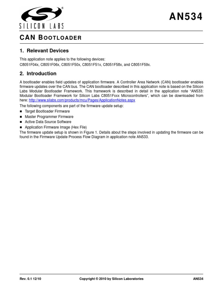 Bootloader Using CAN | PDF | Booting | Microcontroller