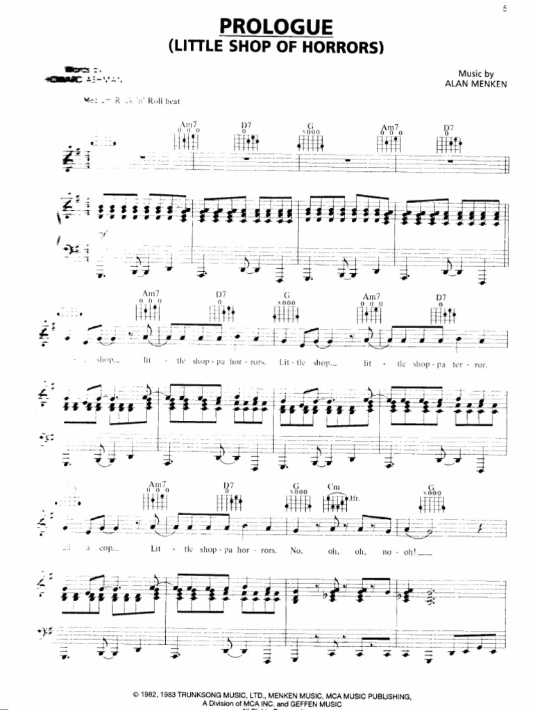 Little Shop of Horrors-Prologue | PDF