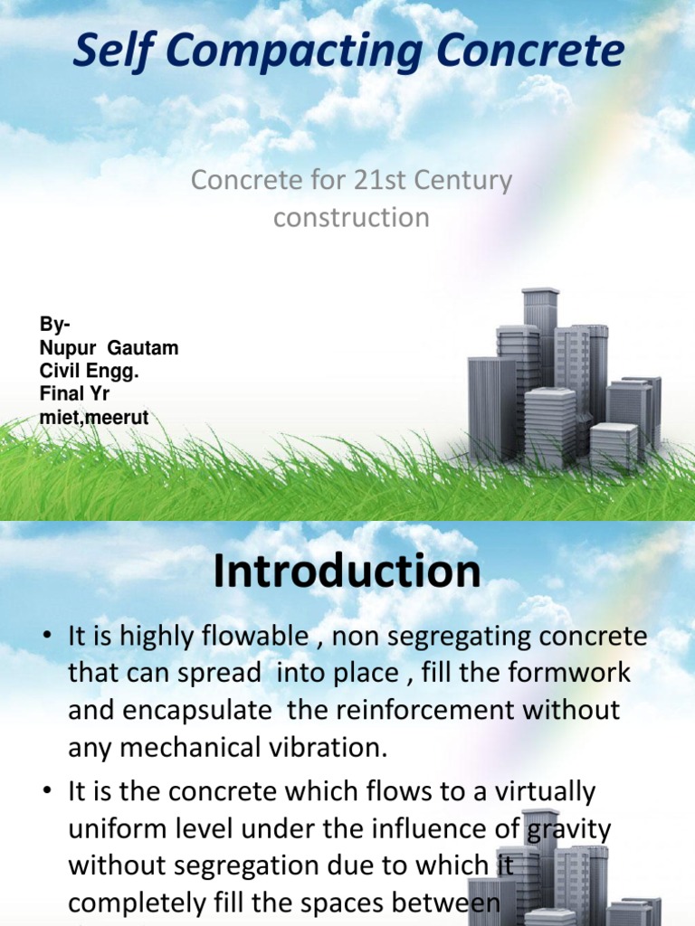 Self Compacting Concrete | PDF | Concrete | Materials Science