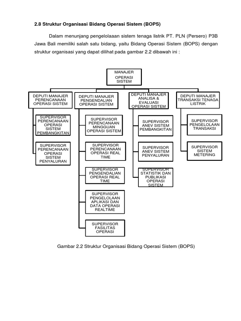 Struktur Organisasi P3B Jawa Bali | PDF