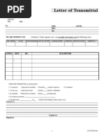 Document Transmittal Form Manila | PDF