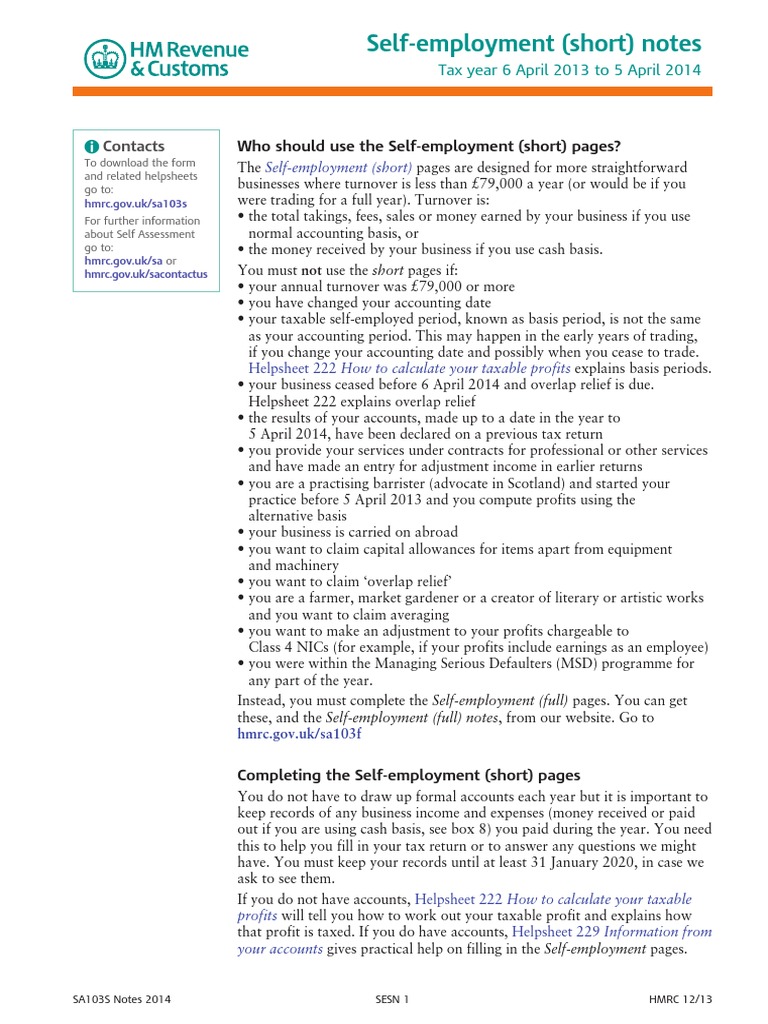 Sa103s Notes | PDF | Self Employment | Small Business & Entrepreneurs