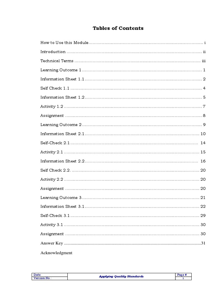 Applying Quality Standards in CSS | PDF | Occupational Safety And ...