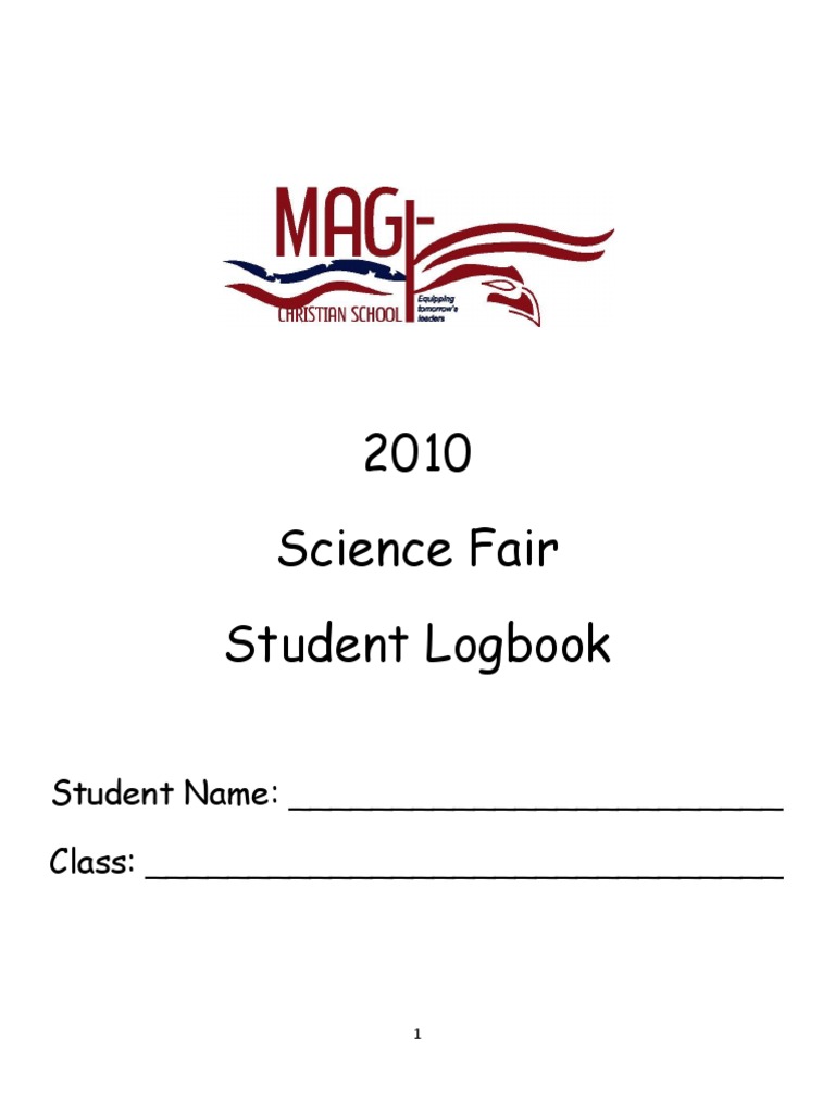 Science Fair Logbook 2010 | PDF | Scientific Method | Experiment