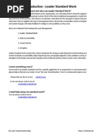 A4 Leader Standard Work Template | PDF