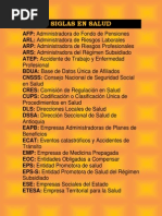 Siglas Usadas en El Sistema General de Seguridad Social Integral | PDF ...