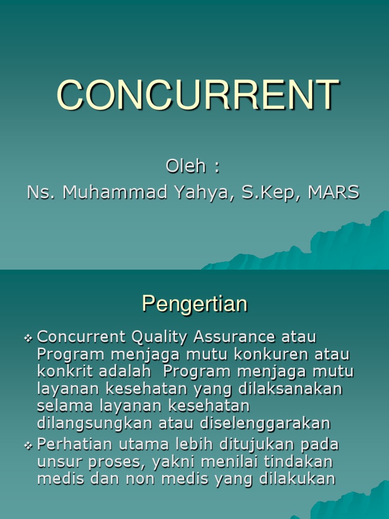 Concurrent | PDF | Kesehatan Holistik | Sains & Matematika