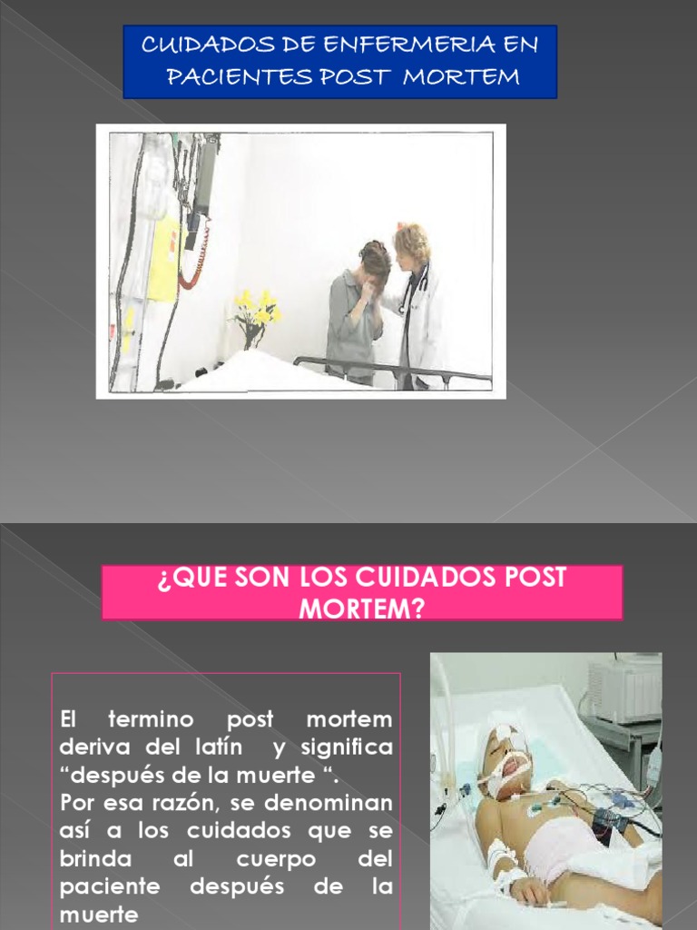 Cuidado Post Mortem | PDF | Entierro | Cremación