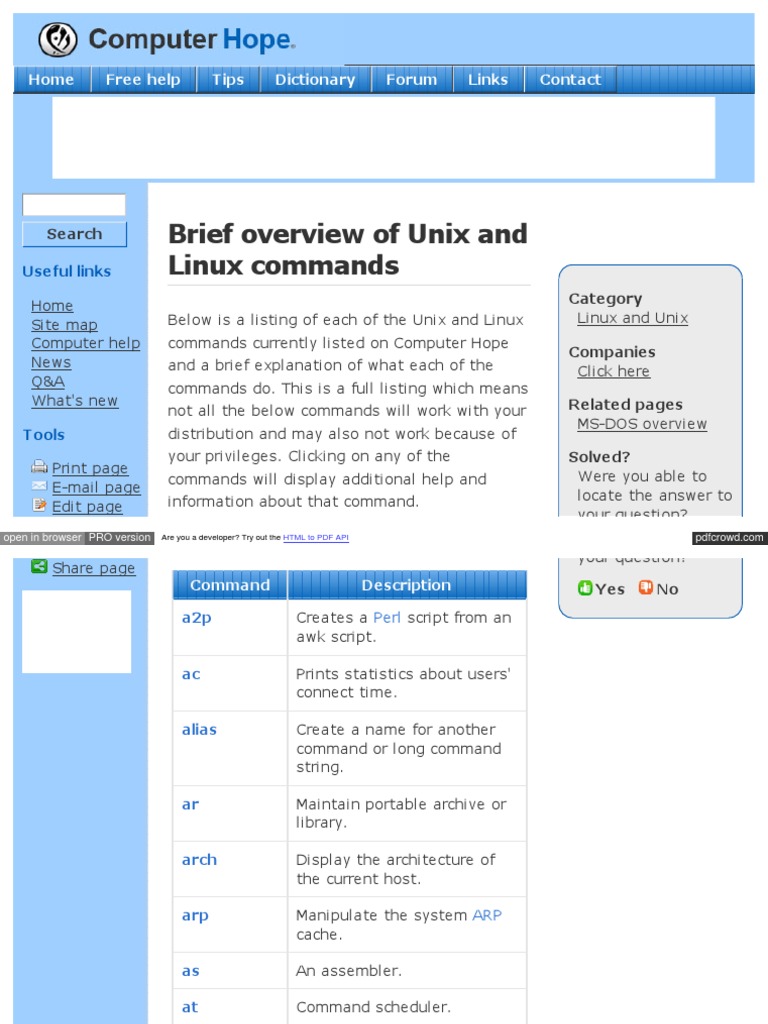 Unix and Linux Commands | PDF | Command Line Interface | Computer Terminal