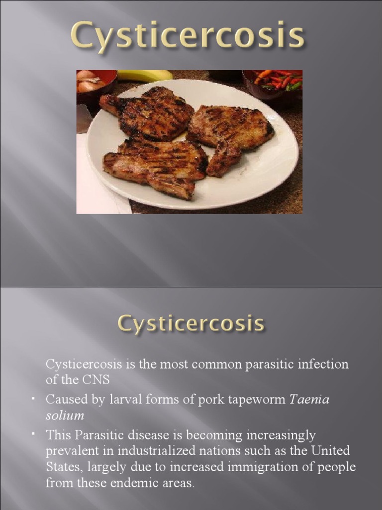 Cysticercosis Is The Most Common Parasitic Infection of The CNS | PDF ...