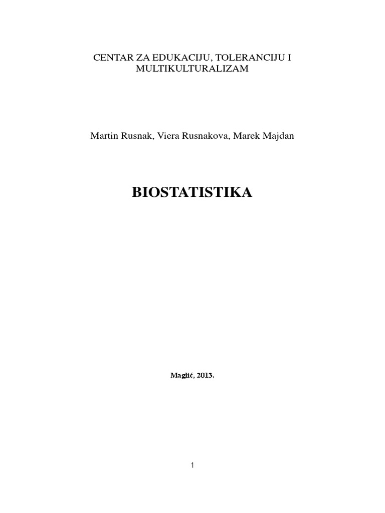 Biostatistika | PDF