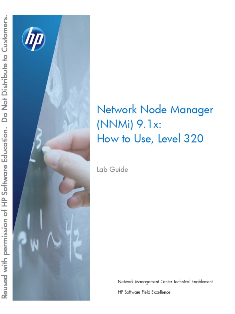 Network Node Manager (Nnmi) 9.1X: How To Use, Level 320: Lab Guide ...