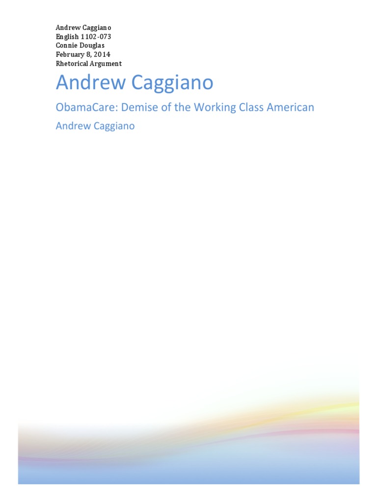 ObamaCare's Impact on Working Class Americans | PDF | Patient ...