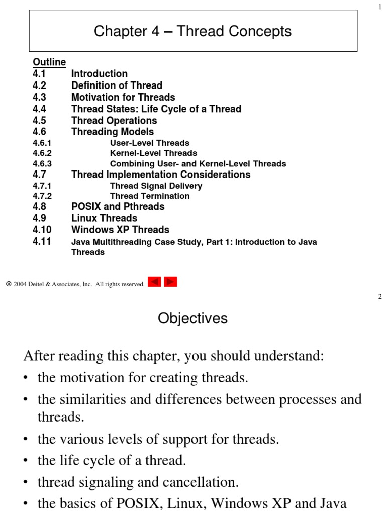 Threads Concepts | PDF | Thread (Computing) | Process (Computing)