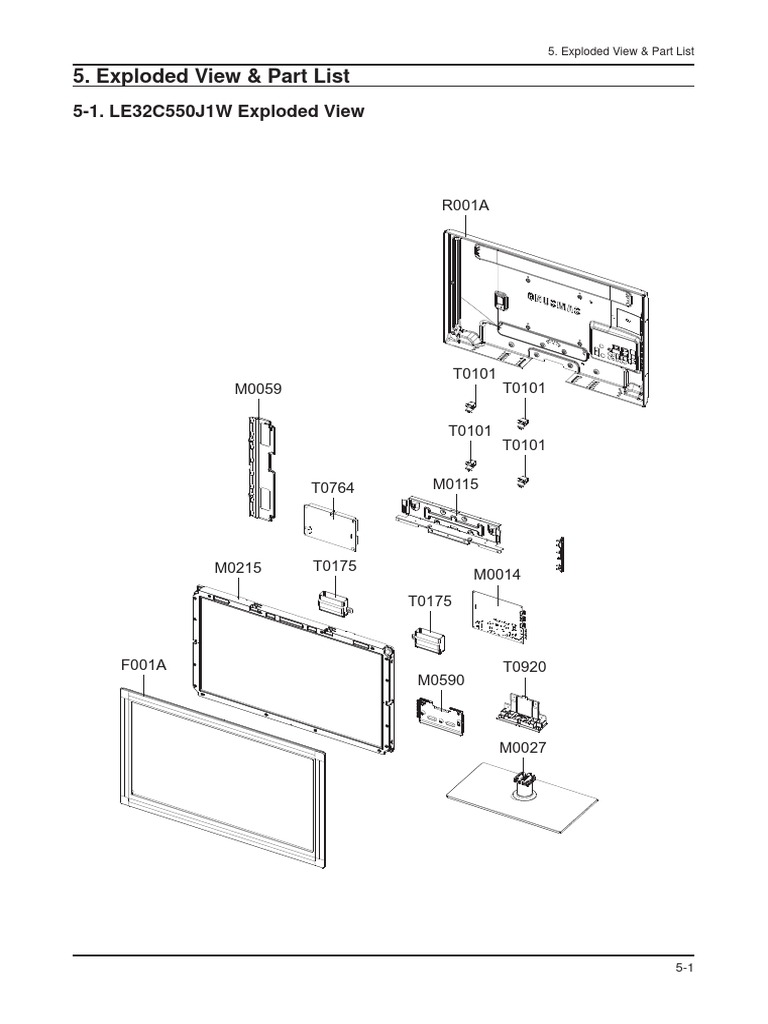 Exploded View & Part List | PDF | Electromagnetism | Electricity