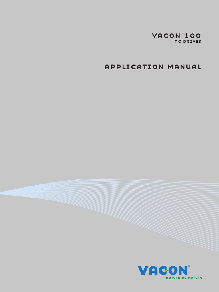 Vacon 100 Application Manual DPD00927F UK | PDF | Relay | Parameter (Computer Programming)