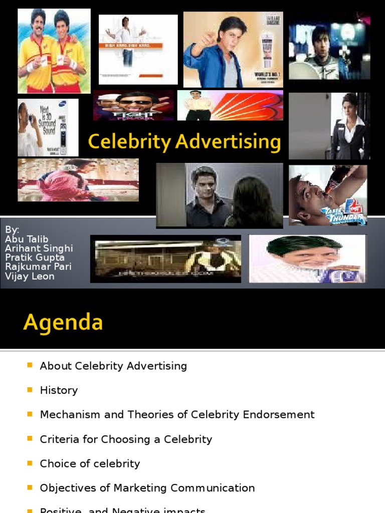 Celebrity Advertising Insights and Strategies | PDF | Brand | Marketing