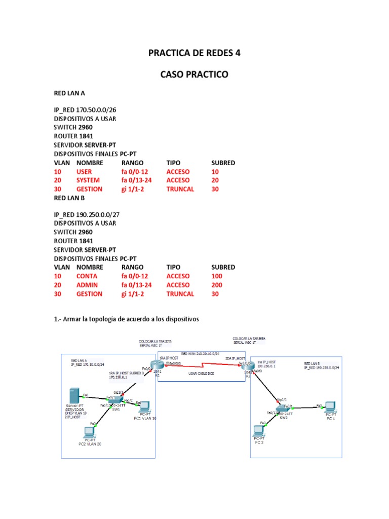 Caso Practico Redes 4 | PDF