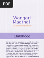 Biography of Wangari Maathai: Name Date | PDF | Natural Environment